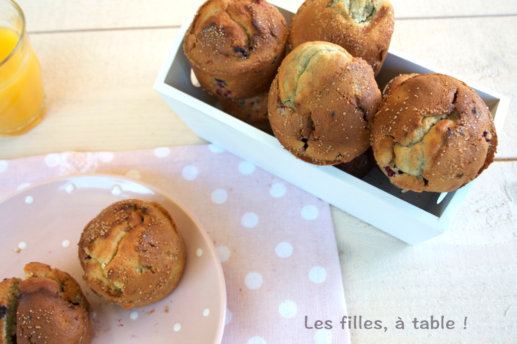 Muffins aux fruits rouges – Les filles, à table