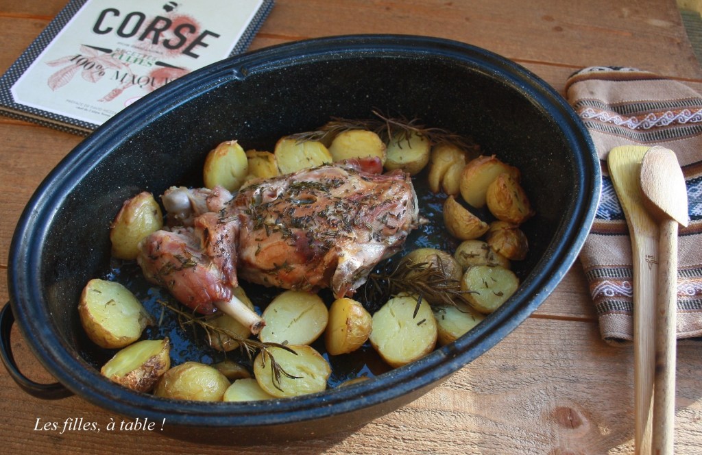 Cabri rôti au thym et romarin – Les filles, à table